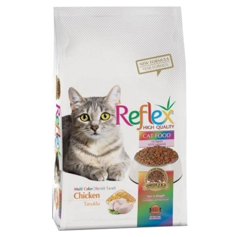 Reflex Chicken Flavor Multi Colored Dry Food - SBPetShop.com