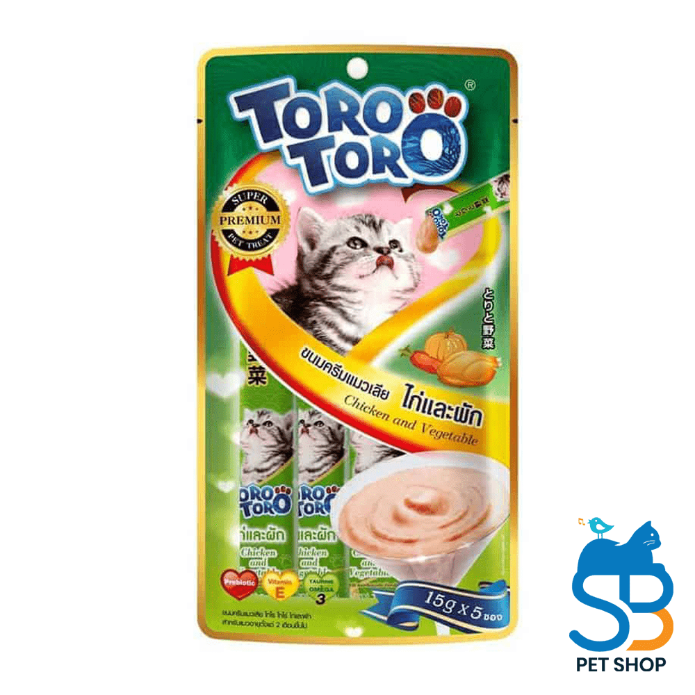 Toro Toro - Chicken And Vegetable 15gm*5 - SBPetShop.com