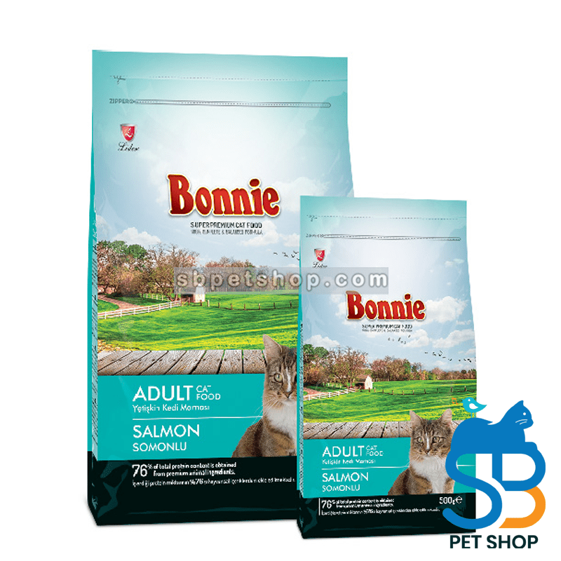 Bonnie Adult Cat Food with Salmon - 1.5kg - SBPetShop.com